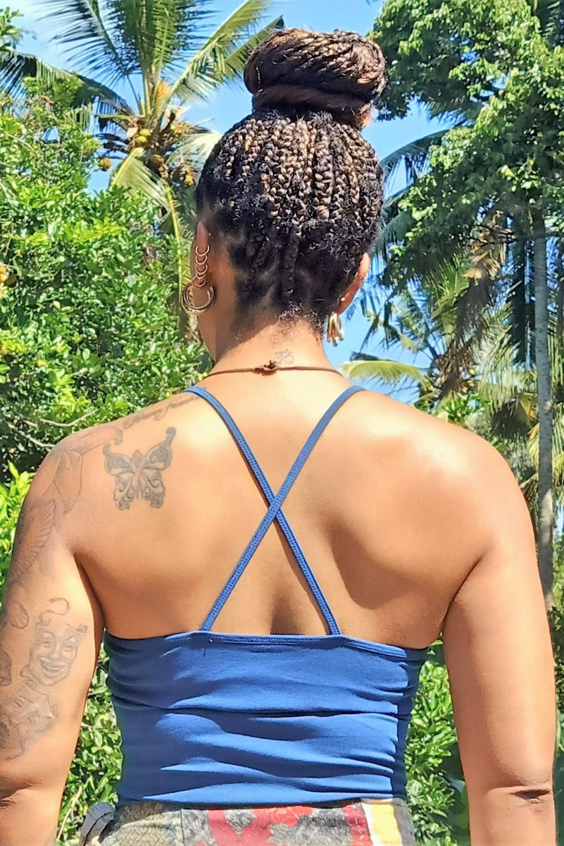 Cobalt Ananda Tank Top by Lotus Tribe Clothing