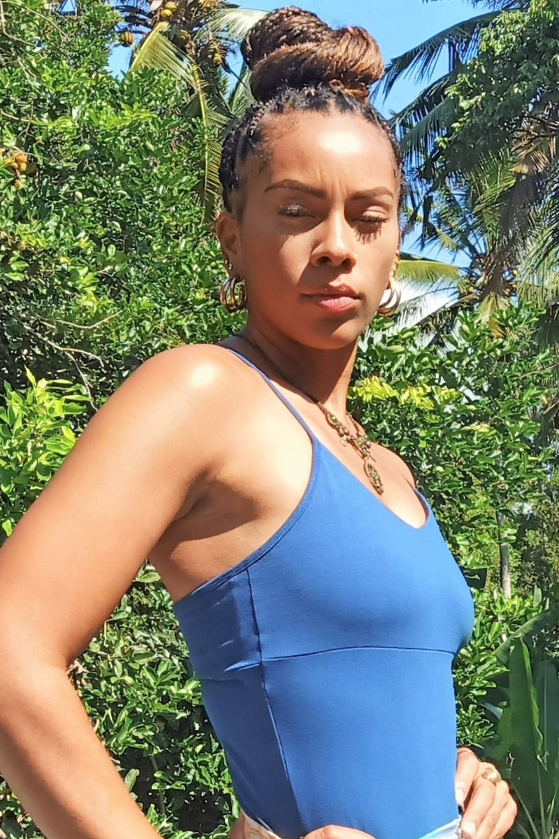 Cobalt Ananda Tank Top by Lotus Tribe Clothing