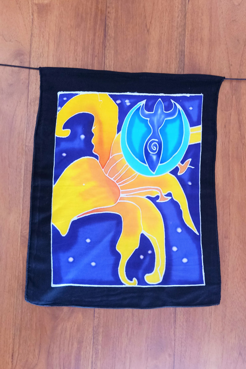 Batik Moon Goddess Flags by Lotus Tribe Clothing