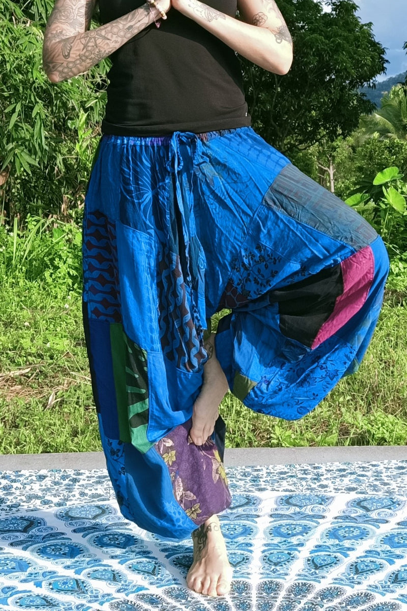 Patchwork Genie Pants by Lotus Tribe Clothing
