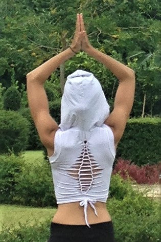 Snow Sleeveless Ninja Wrap by Lotus Tribe Clothing