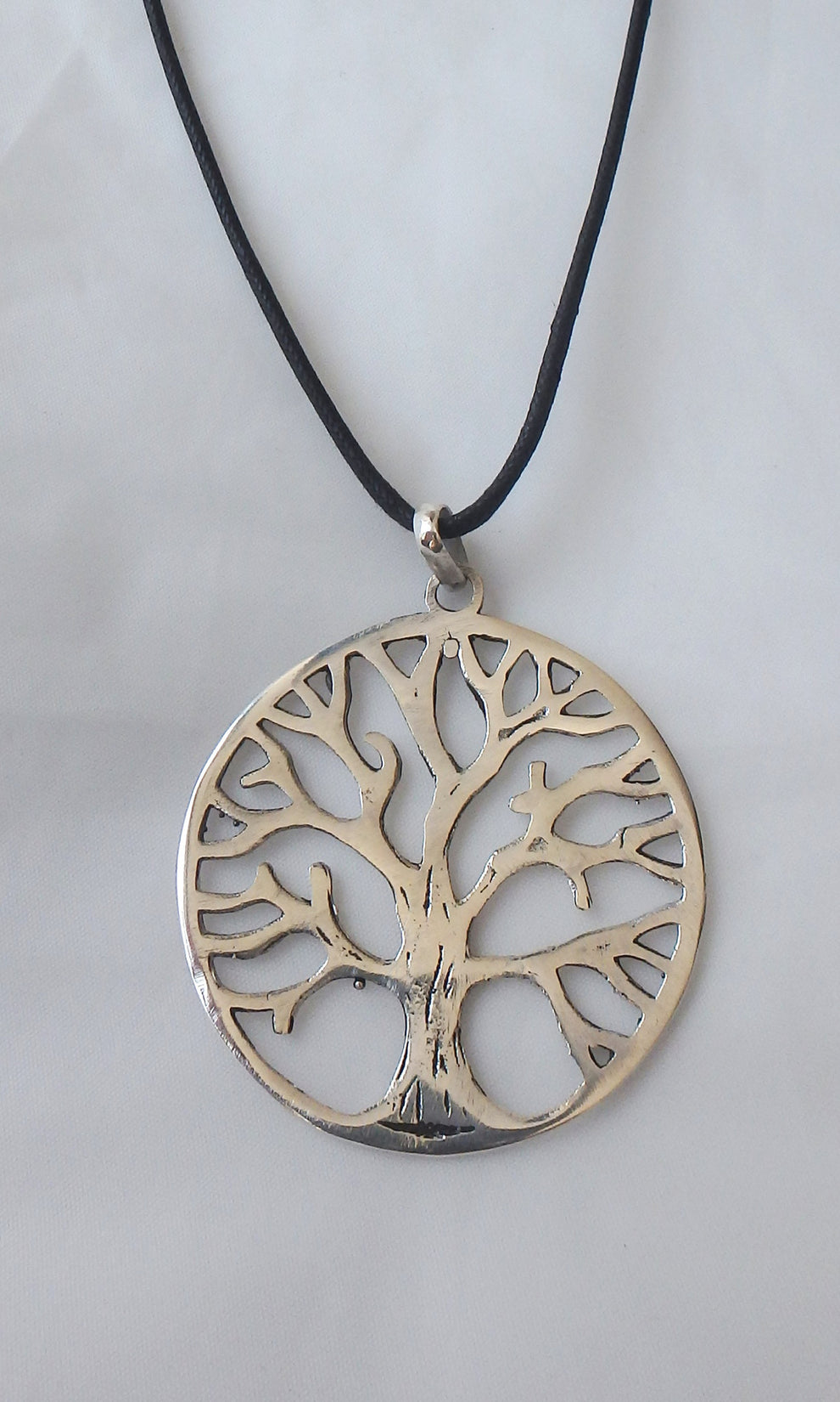 Silver XL Tree Necklace by Lotus Tribe Clothing
